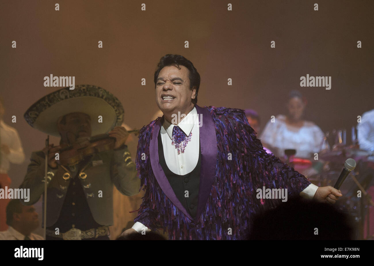 Los Angeles, CALIFORNIA, USA. 18th Sep, 2014. Mexican singer Juan ...