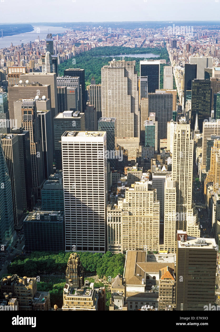 Aerial view of NYC Stock Photo - Alamy