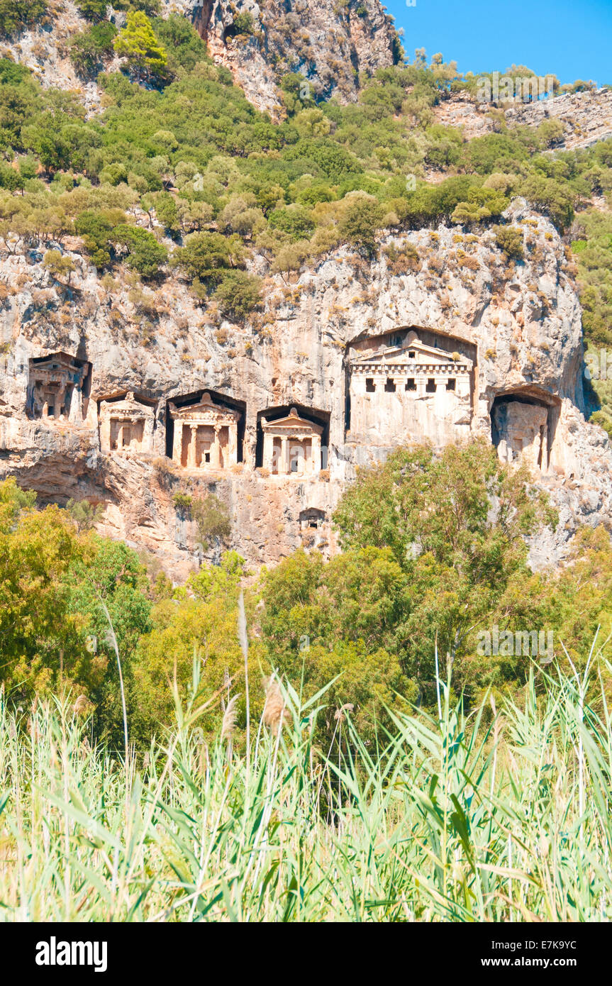 Lycian tombs in Turkey Stock Photo - Alamy