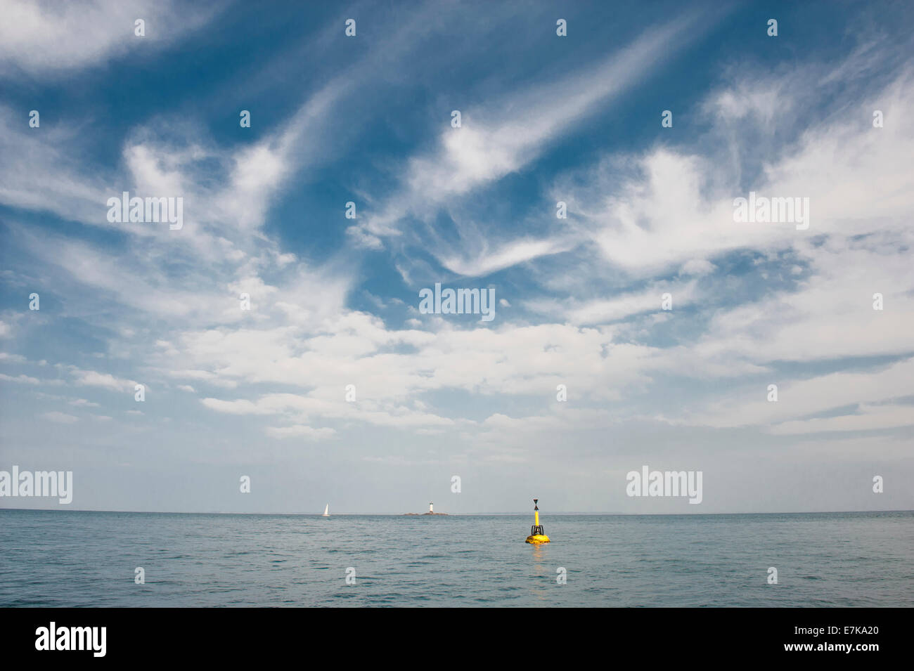 Cardinal buoy marking an underwater obstacle or reef in the archipelage ...