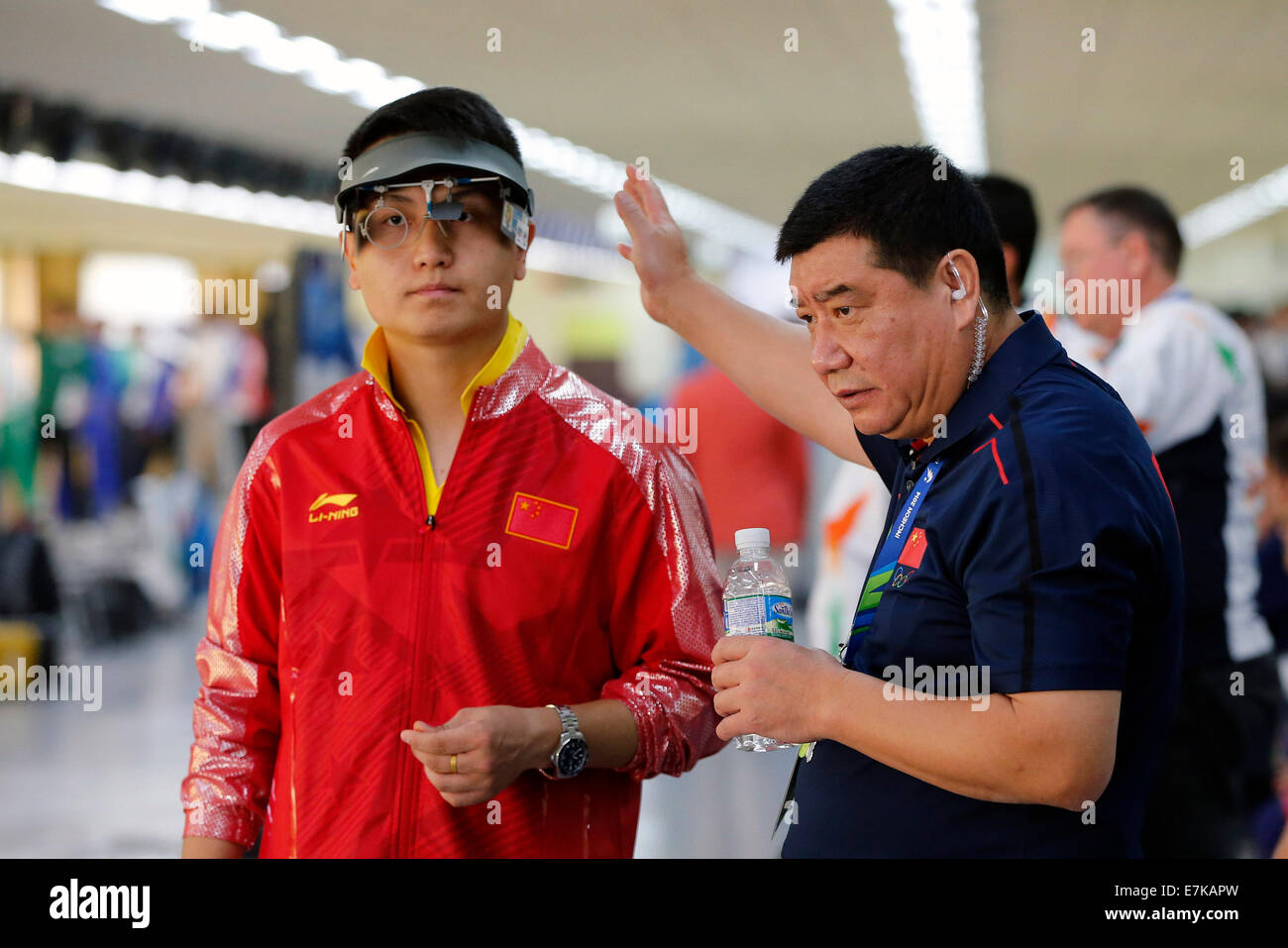 Incheon, South Korea. 20th Sep, 2014. Head coach of Chinese shooting ...