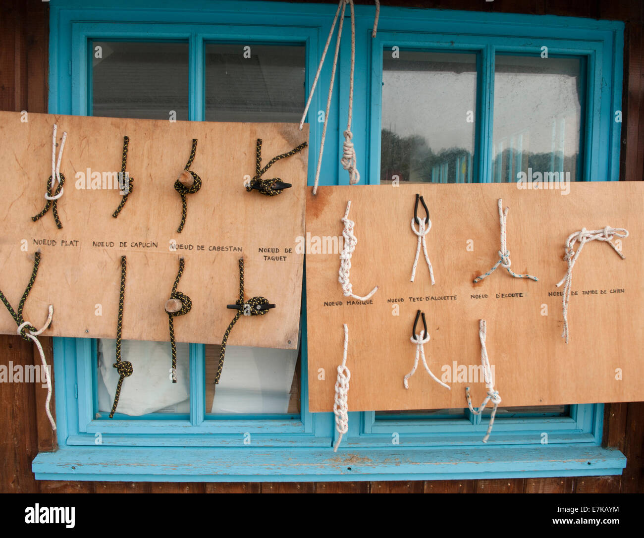 sailor's knots training knotboard at Cancale Port-Mer, Brittany, France ...