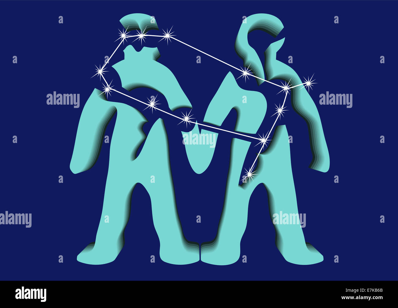 Gemini icon vector astrological hi-res stock photography and images - Alamy
