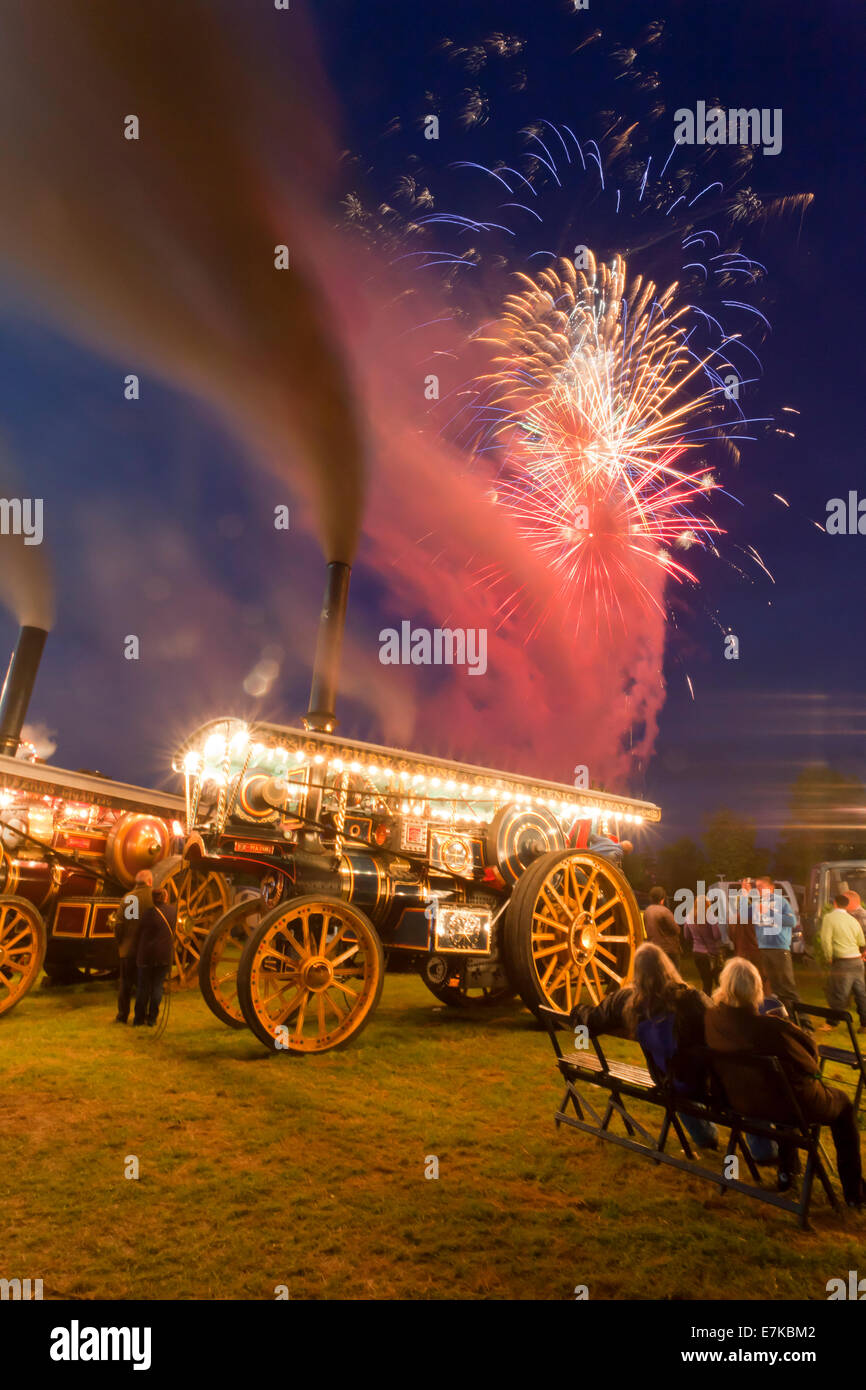 Pickering steam engine rally in north Yorkshire and fireworks display ...