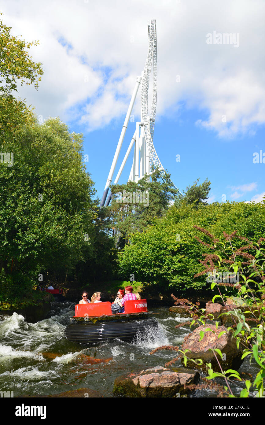 Rumba Rapids Ride and Stealth Ride rollercoaster, Thorpe Park Theme ...