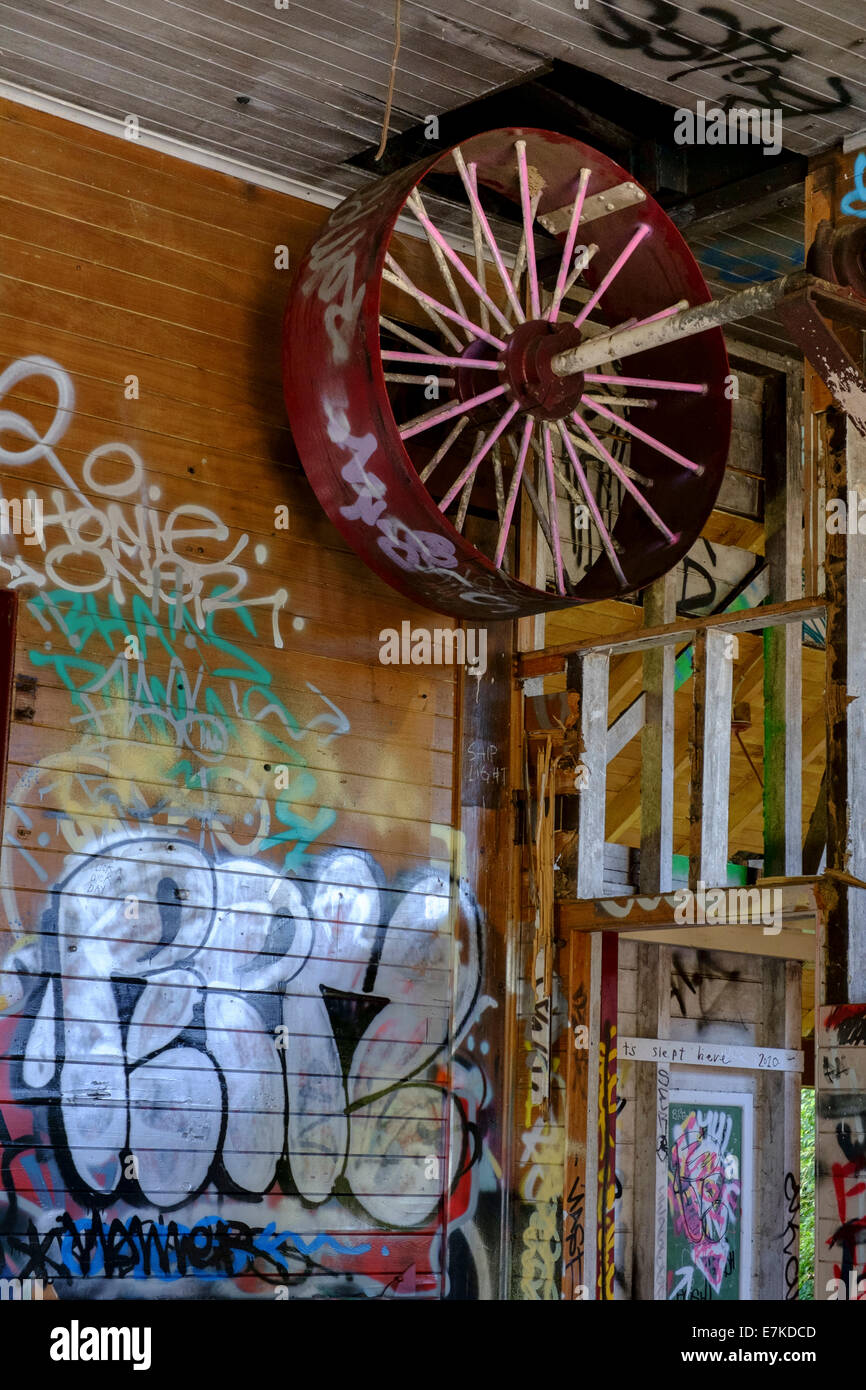 The Abandoned Butter Factory in Eumundi - The Churning Wheel Stock ...