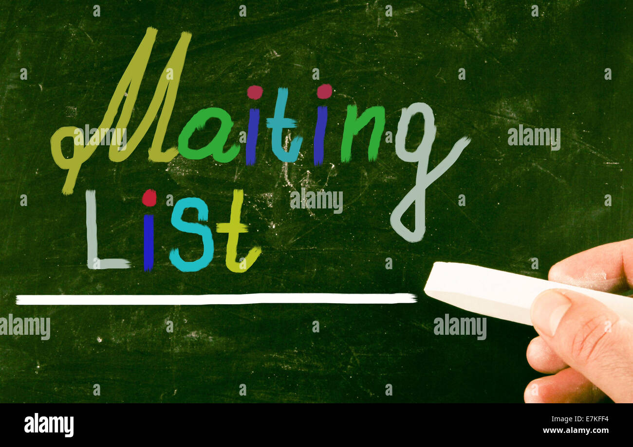 Electronic mailing list hi-res stock photography and images - Alamy