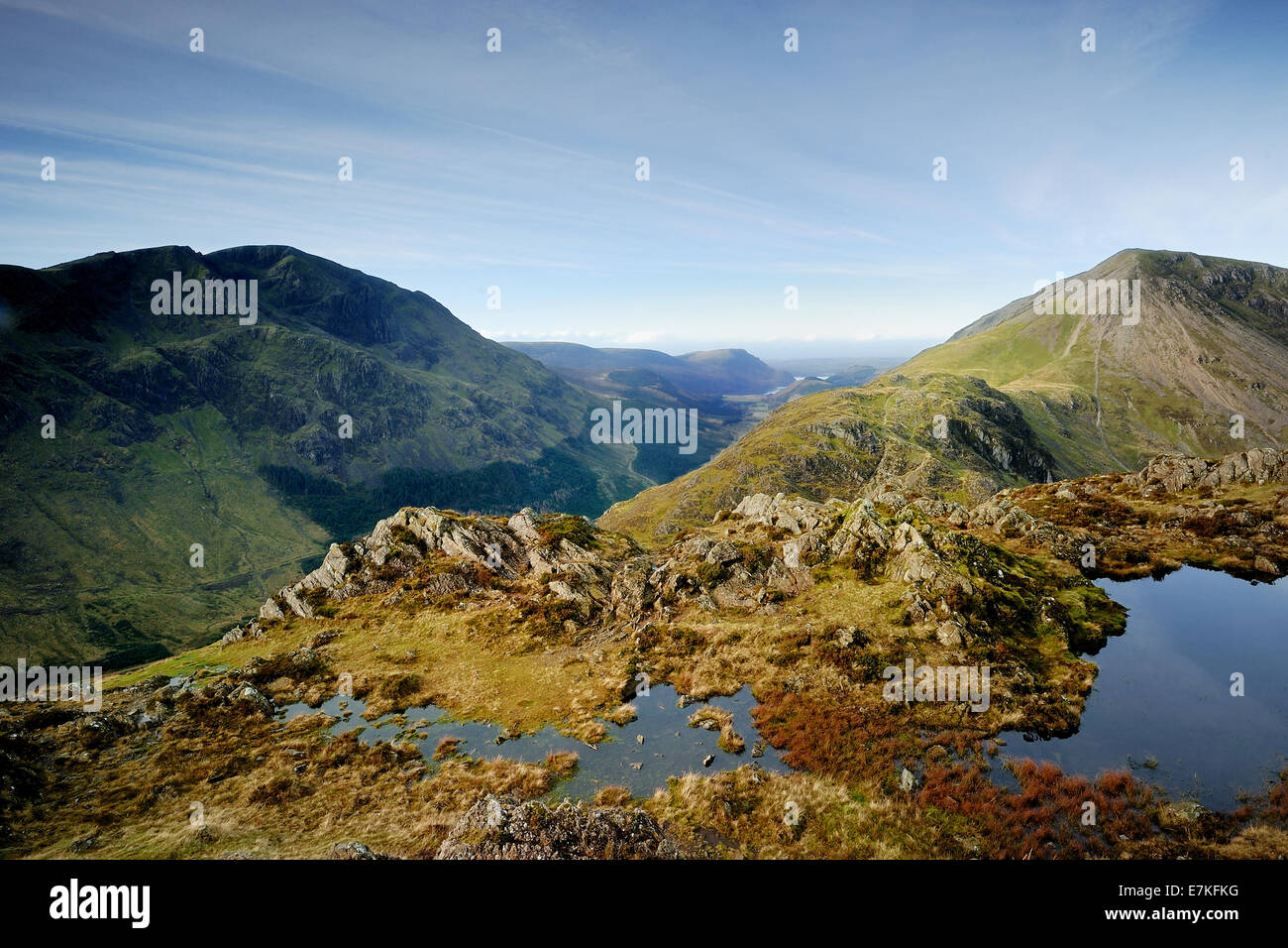 Pillar and High Crag and the Ennerdale Valley Stock Photo - Alamy