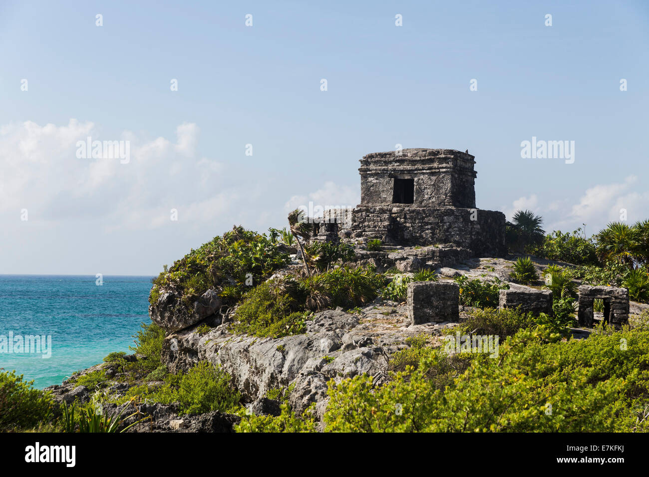 El Castillo, Tulum ruins, Tulum, Yucatan, Mexico Stock Photo - Alamy