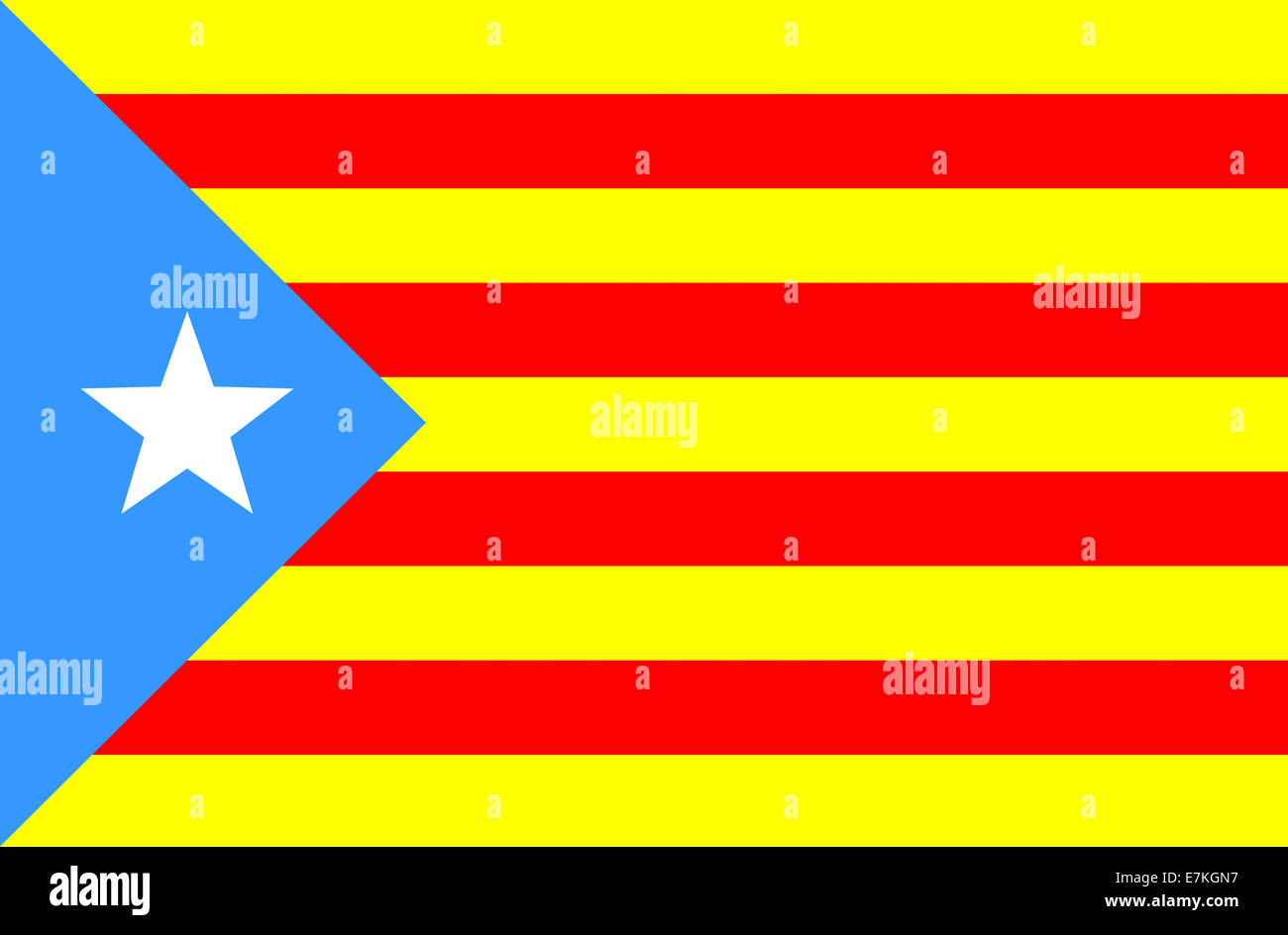 Flag of Catalonia Stock Photo - Alamy