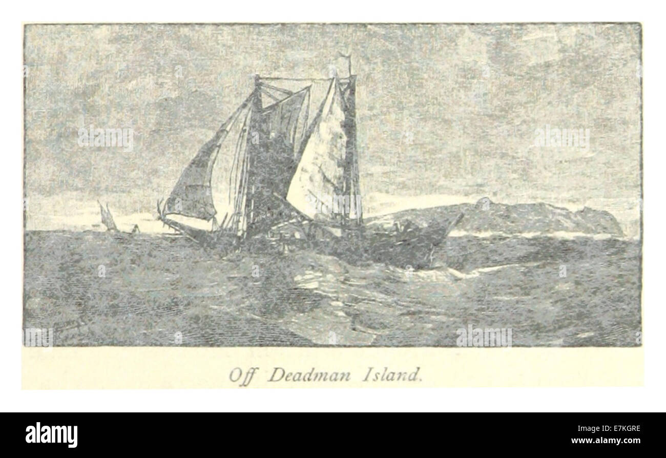 An 1885 sketch depicting the area off Deadman Islands. The map or ...