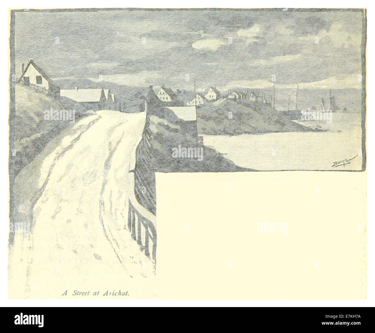 (1885) p134 A Street at Arichat Stock Photo - Alamy