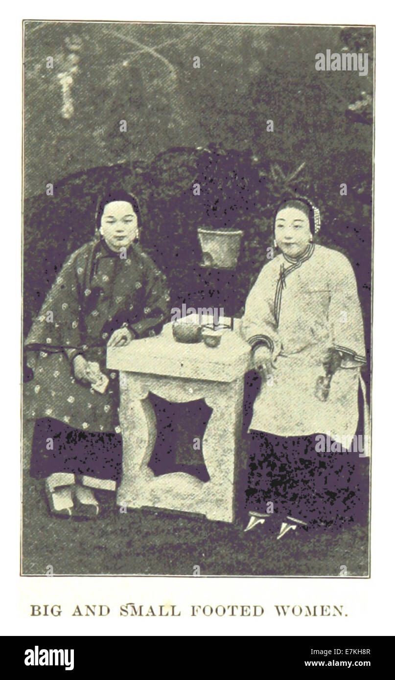 This 1898 drawing by Beck depicts women with different foot sizes ...