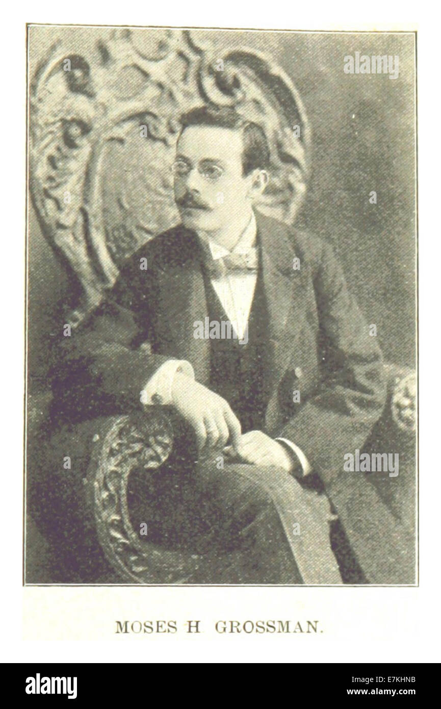 An 1898 drawing by Beck of Moses H. Grossman, possibly an important ...