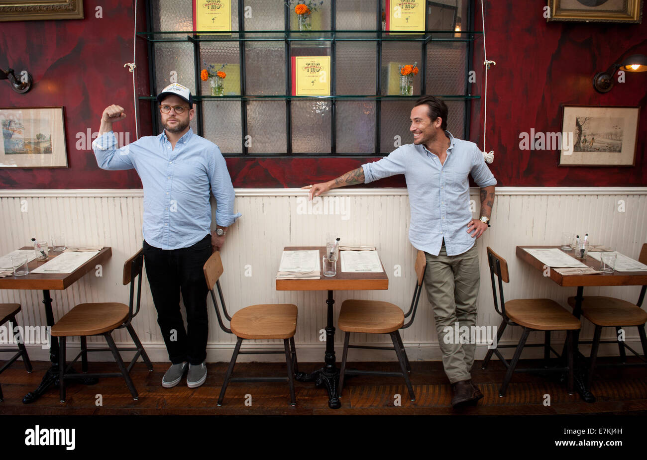 Manhattan, New York, USA. 17th Sep, 2014. Meatball Shop owners DANIEL ...