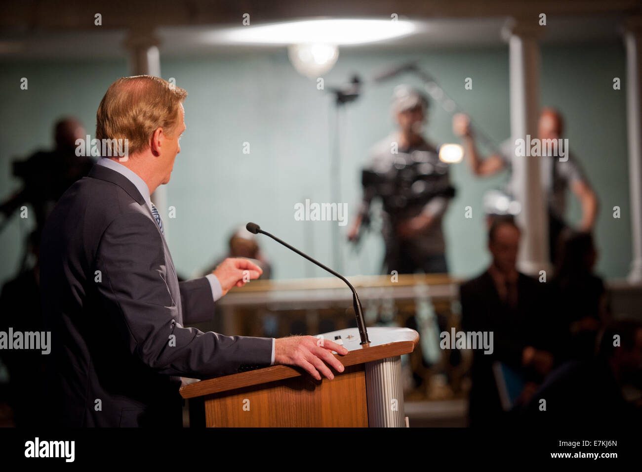 Manhattan, New York, USA. 19th Sep, 2014. NFL Commissioner ROGER ...