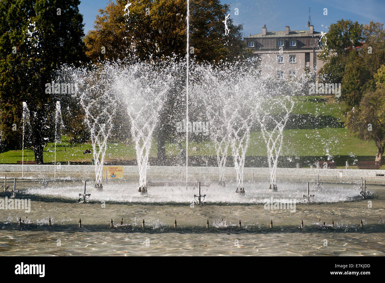 Water splashing in fountain Stock Photo - Alamy