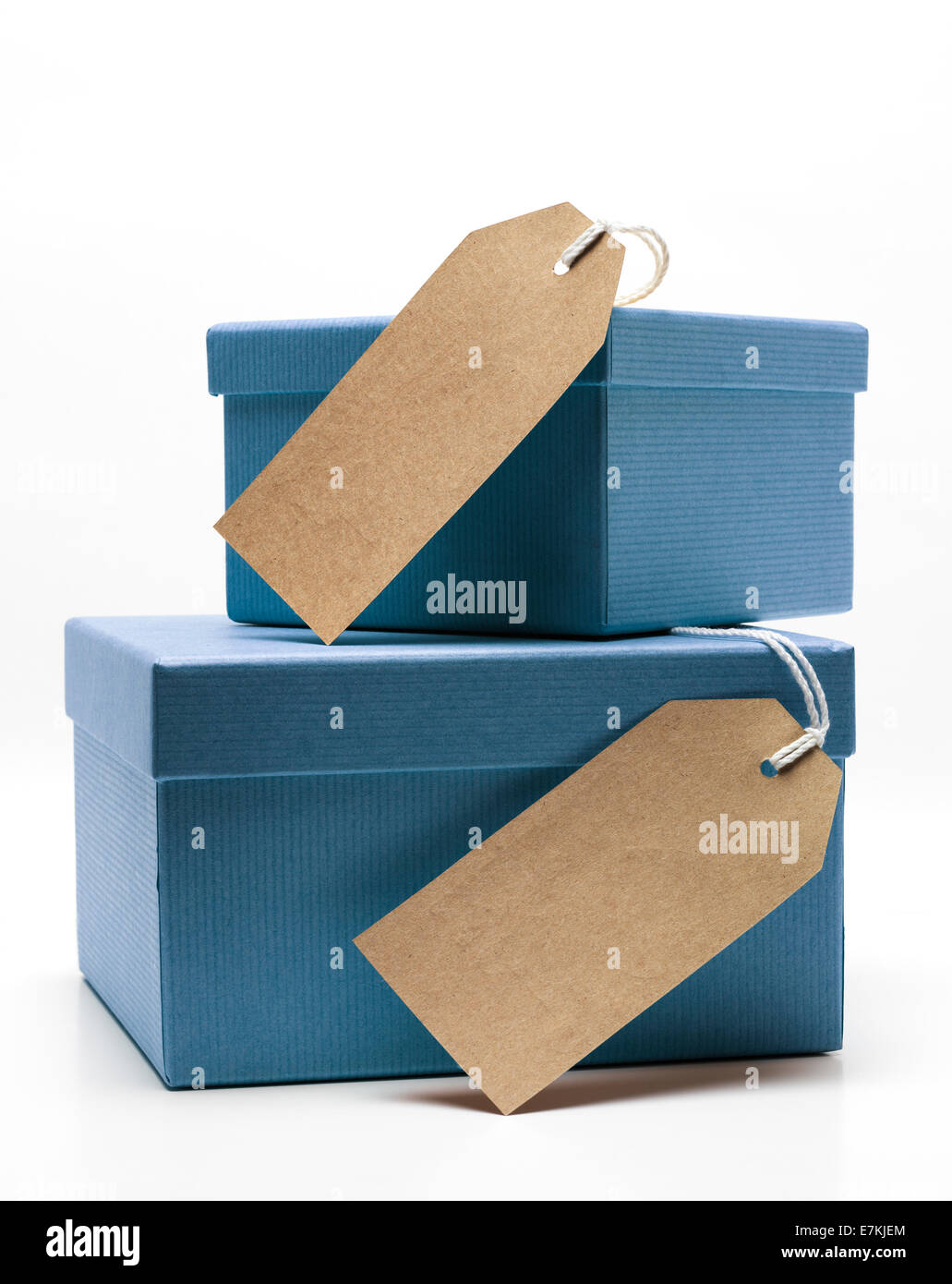 Cardboard Box with Label Stock Photo - Alamy