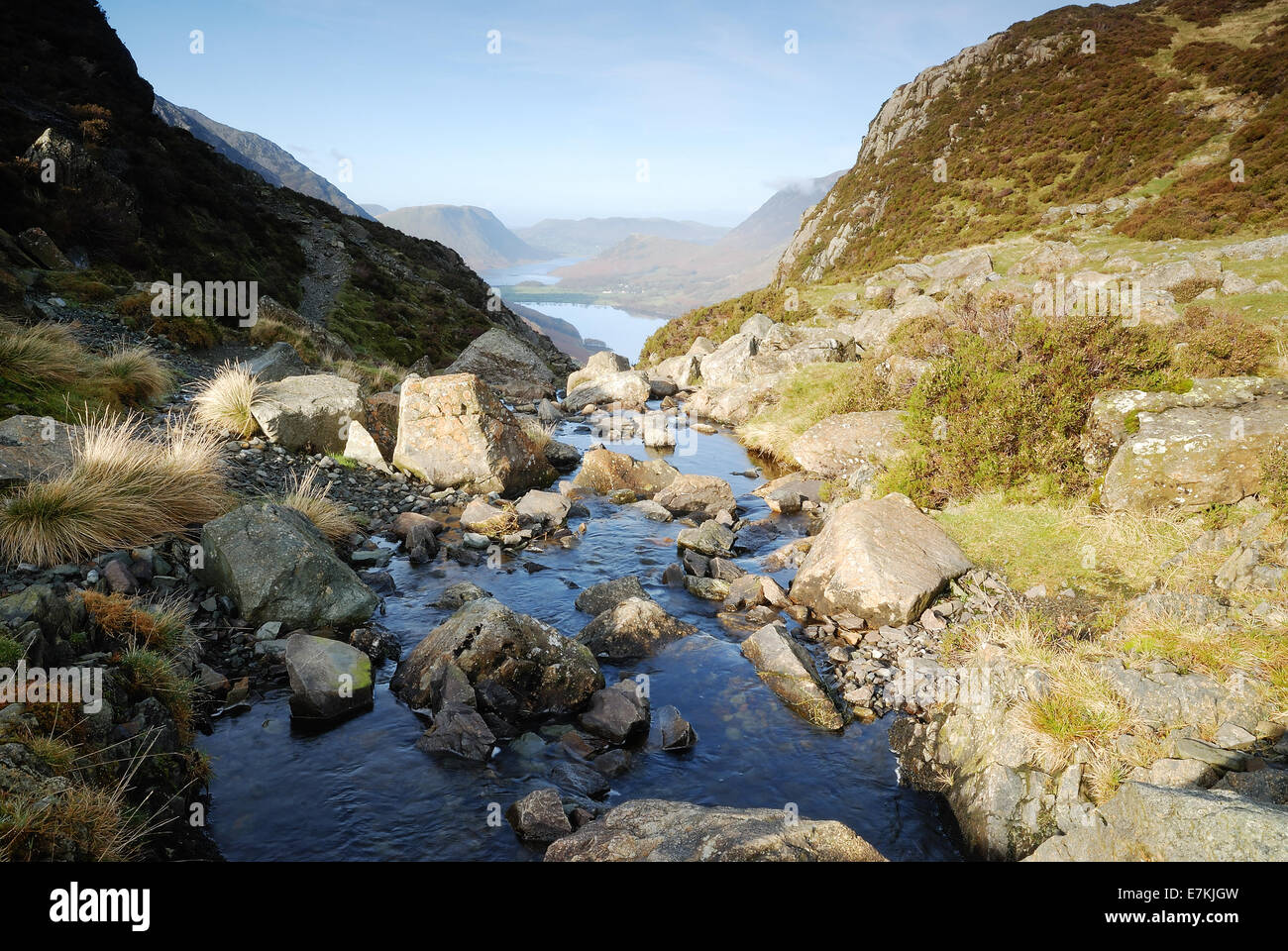 Buttermere and Black Beck Stock Photo - Alamy