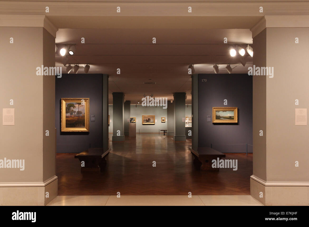 Exposition room in the Art Institute of Chicago Stock Photo - Alamy