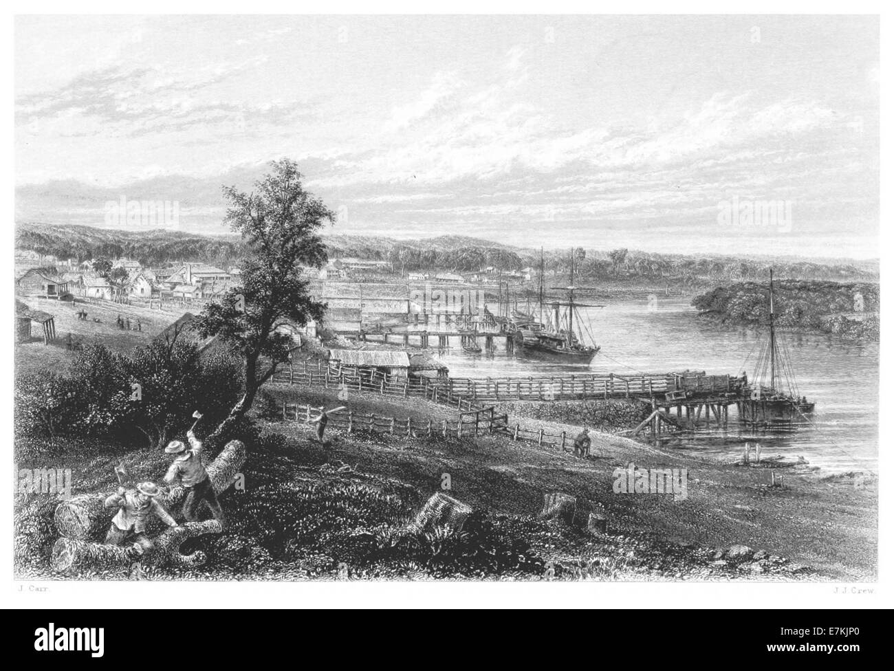 This drawing from Booth’s 1873 work shows a view of Gladstone ...