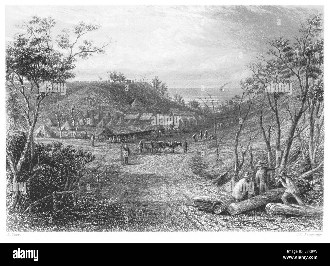 Sketch map titled 'Port Darwin (Northern Territory)' from Booth (1873 ...