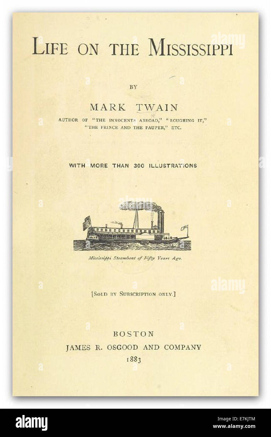 This illustration from Mark Twain's 'Life on the Mississippi' captures ...