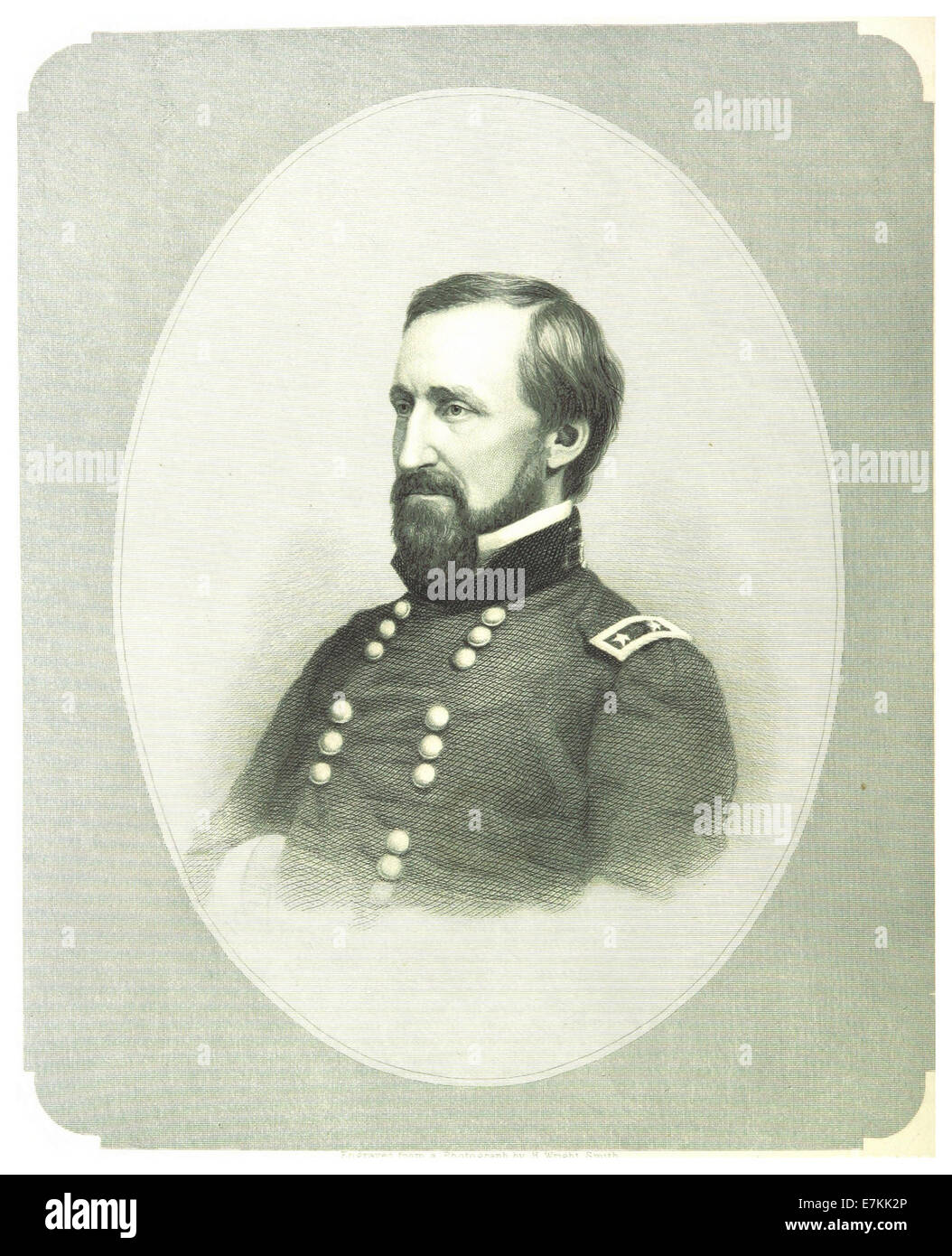 An 1868 illustration by Crafts depicting W.S. Rosecrans, an American ...