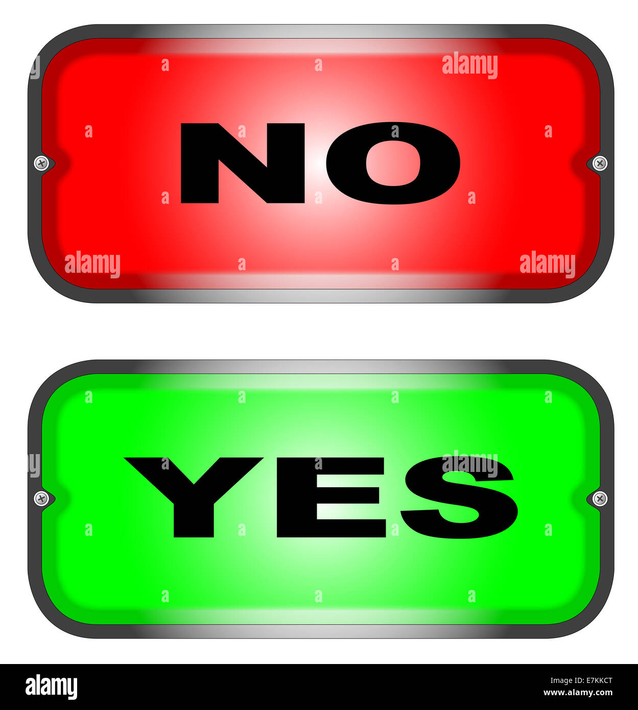 Two information lights - red 'STOP' and green 'GO' Stock Photo - Alamy