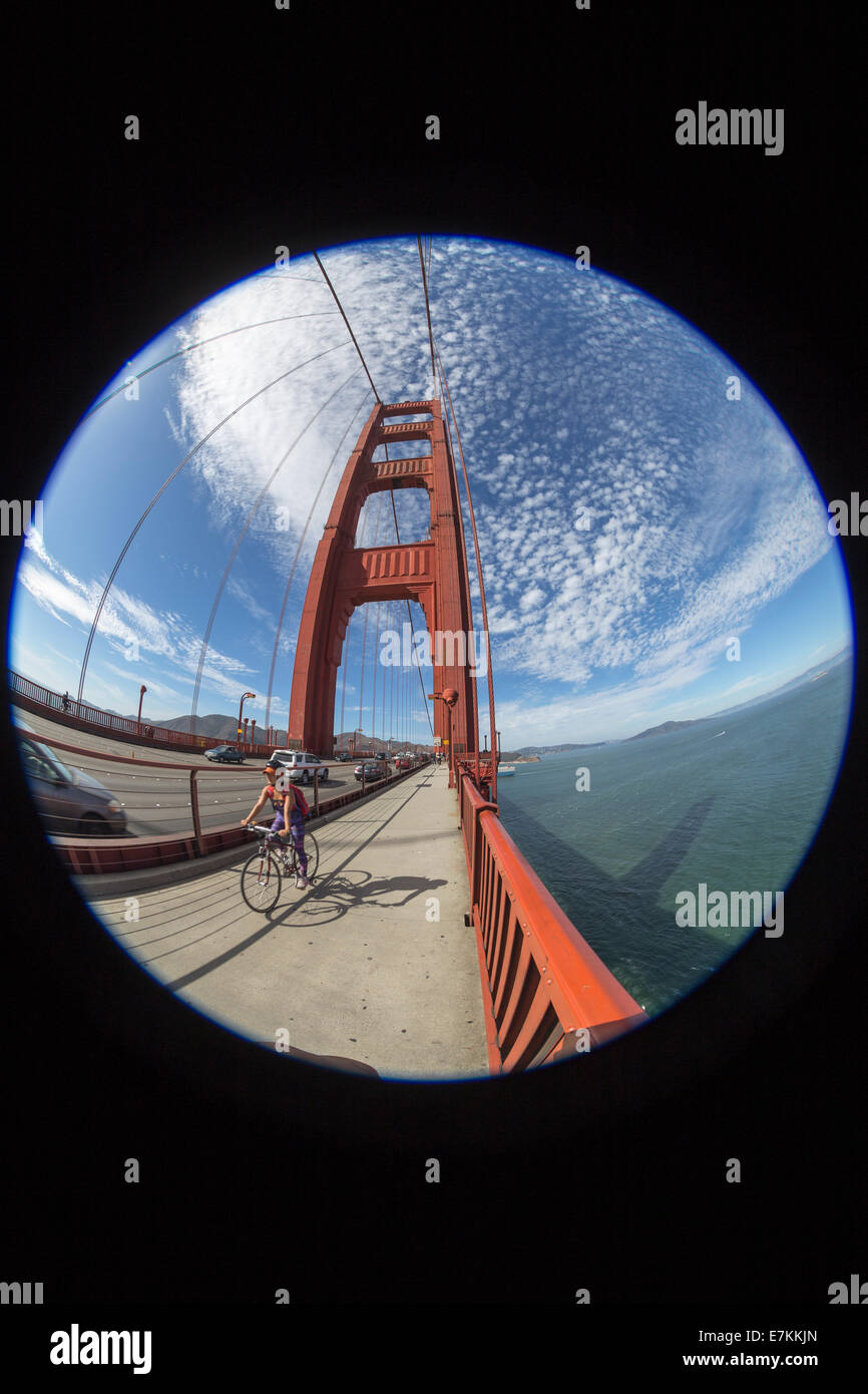 Golden gate bridge fisheye hi-res stock photography and images - Alamy