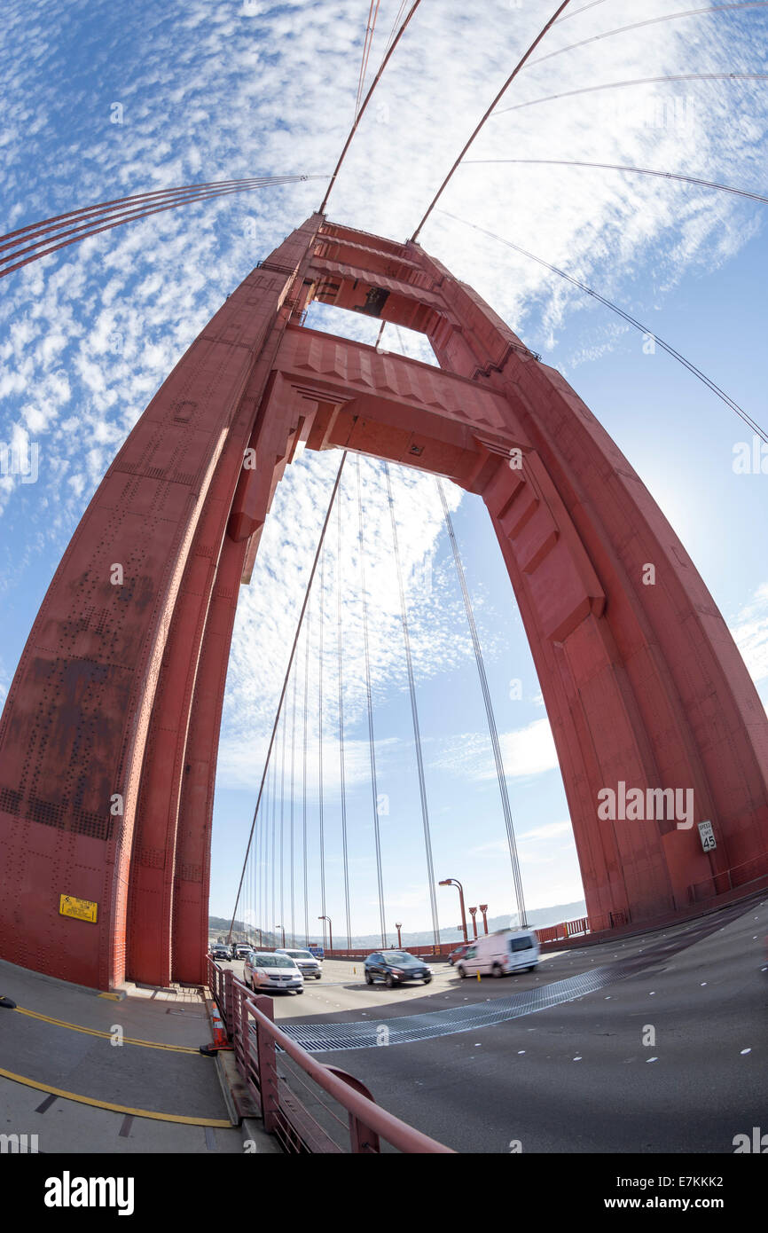 Golden gate bridge fisheye hi-res stock photography and images - Alamy