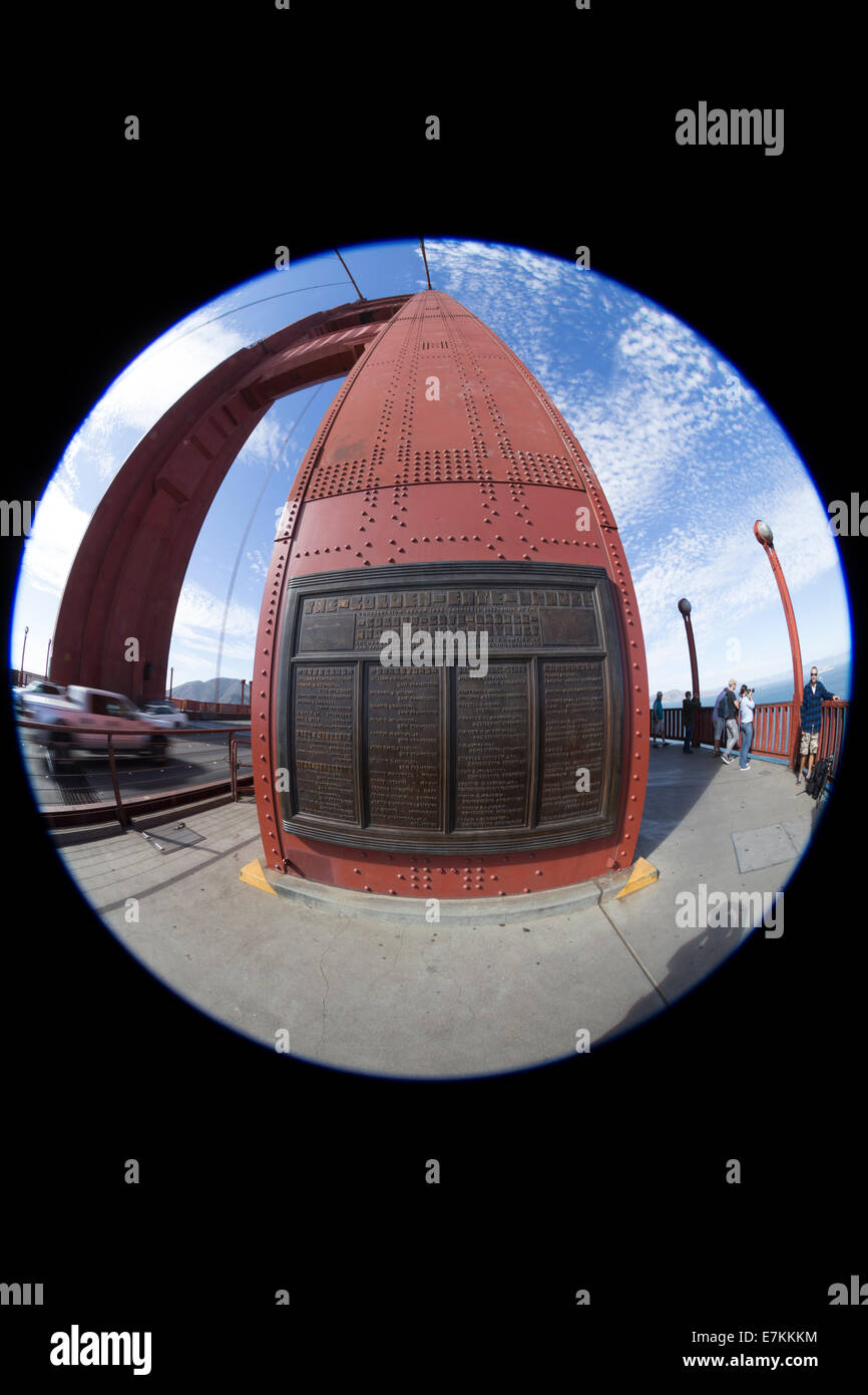 Golden gate bridge fisheye hi-res stock photography and images - Alamy