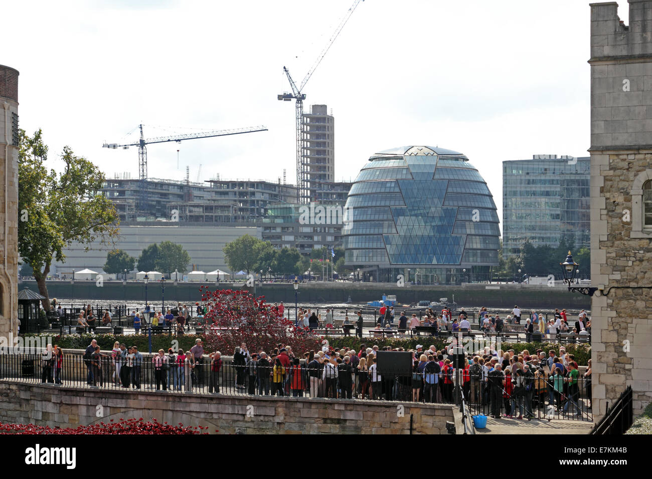 View of the London Assembly Building from the Tower of London, London ...