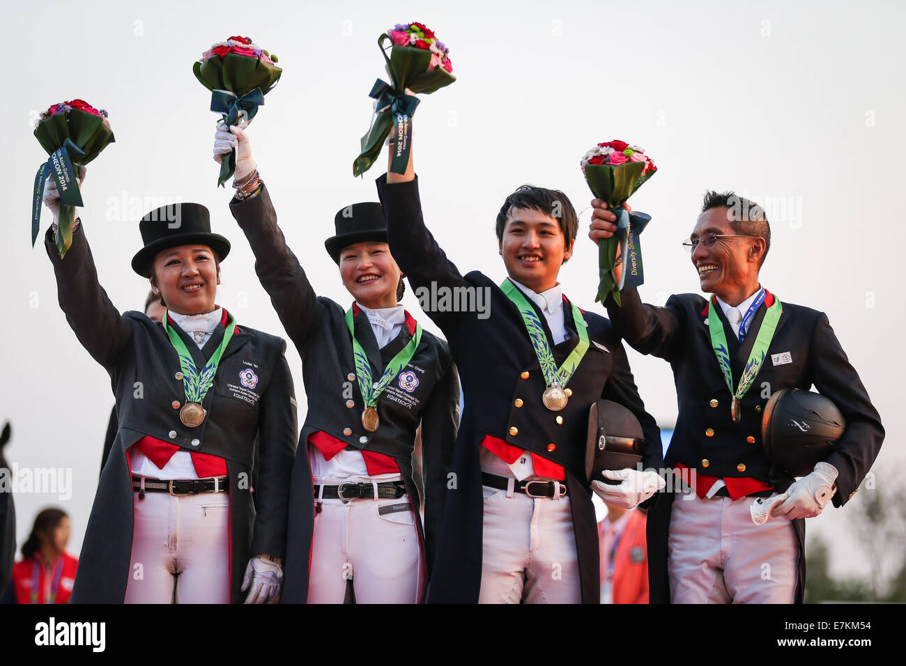 Incheon, South Korea. 20th Sep, 2014. Players of Chinese Taipei team ...