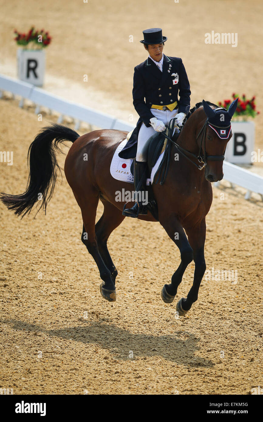 Incheon, South Korea. 20th Sep, 2014. Sado Kazuki of Japan competes ...