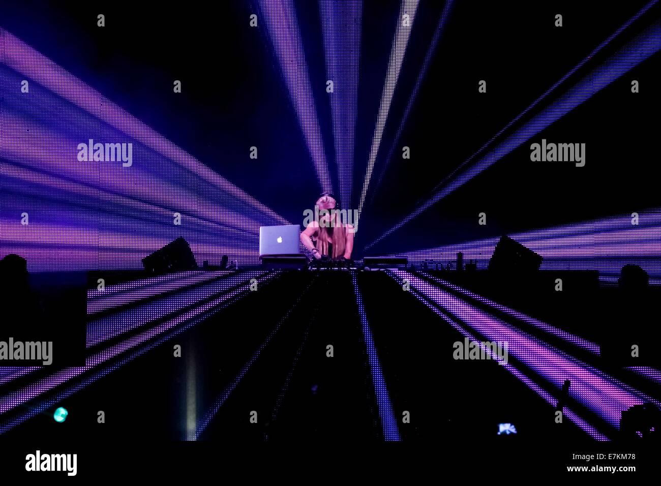 Bogota, Colombia. 20th Sep, 2014. Model, actress and singer Paris ...