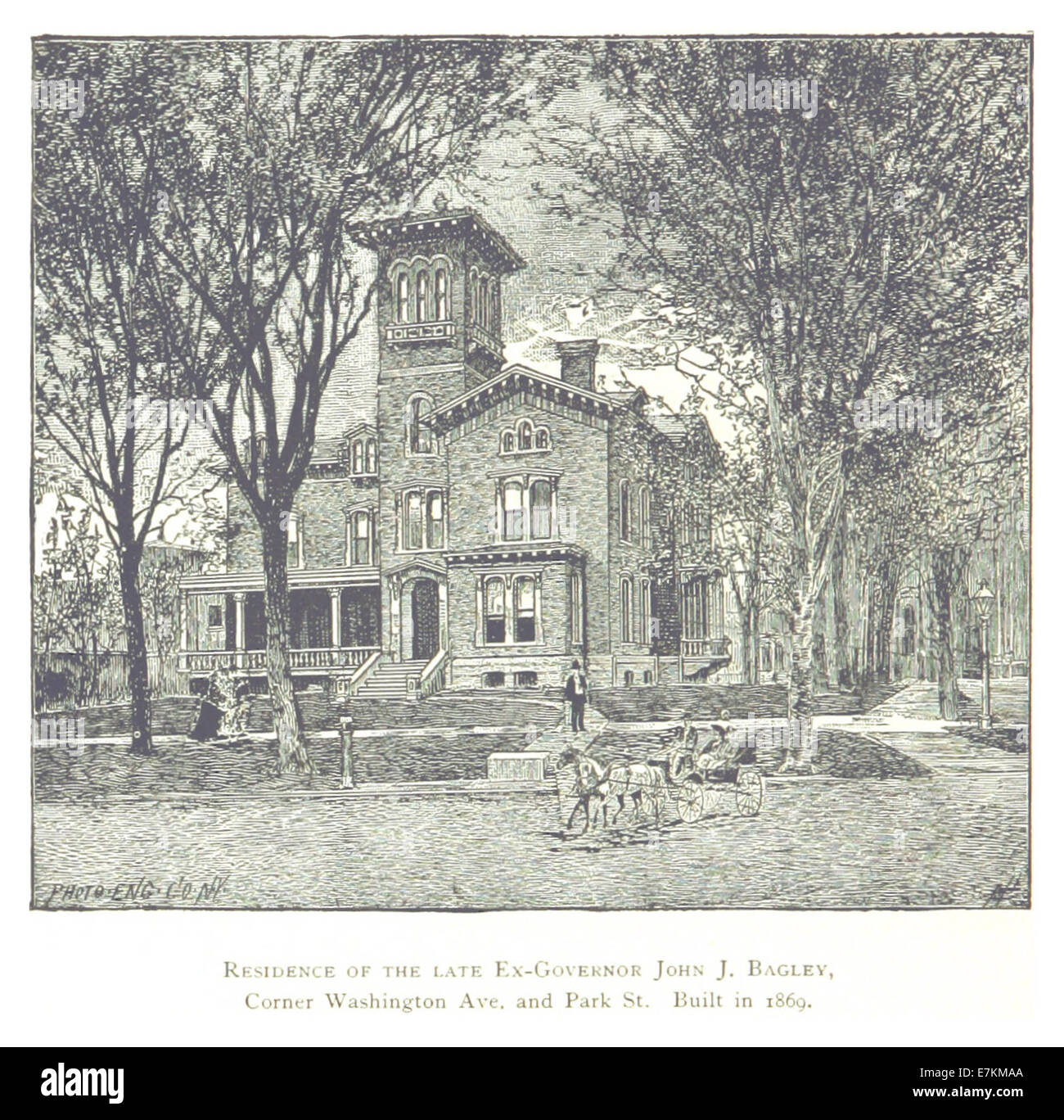 FARMER(1884) p470 shows the residence of former Michigan Governor John ...