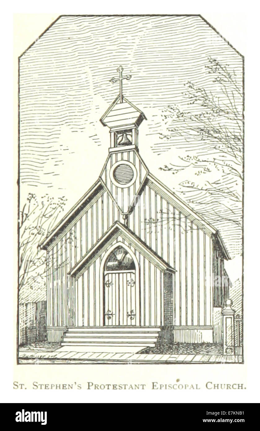An 1884 sketch from Farmer’s Detroit publication, depicting St. Stephen ...
