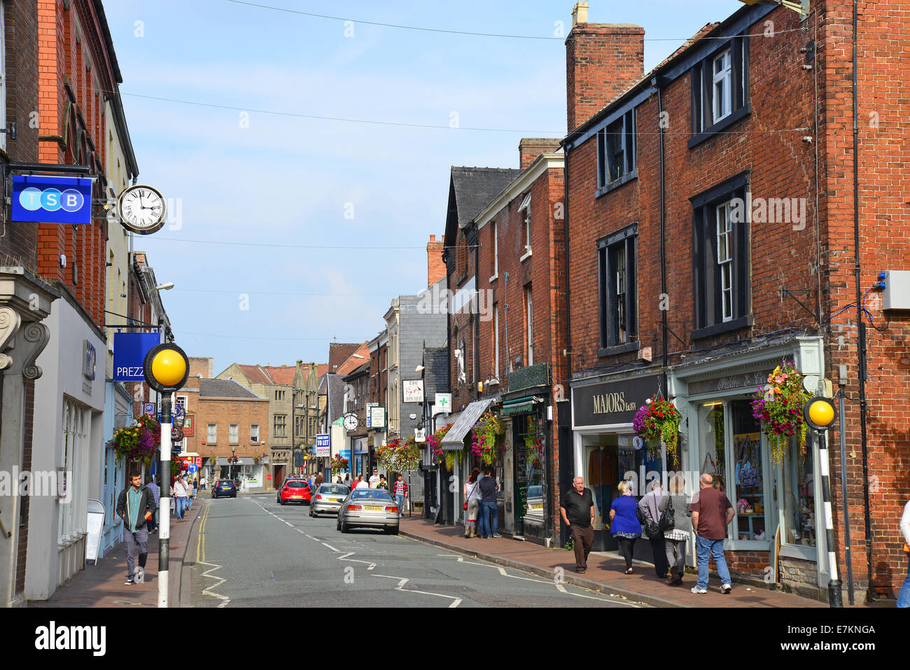 Church Street, Oswestry, Shropshire, England, United Kingdom Stock ...