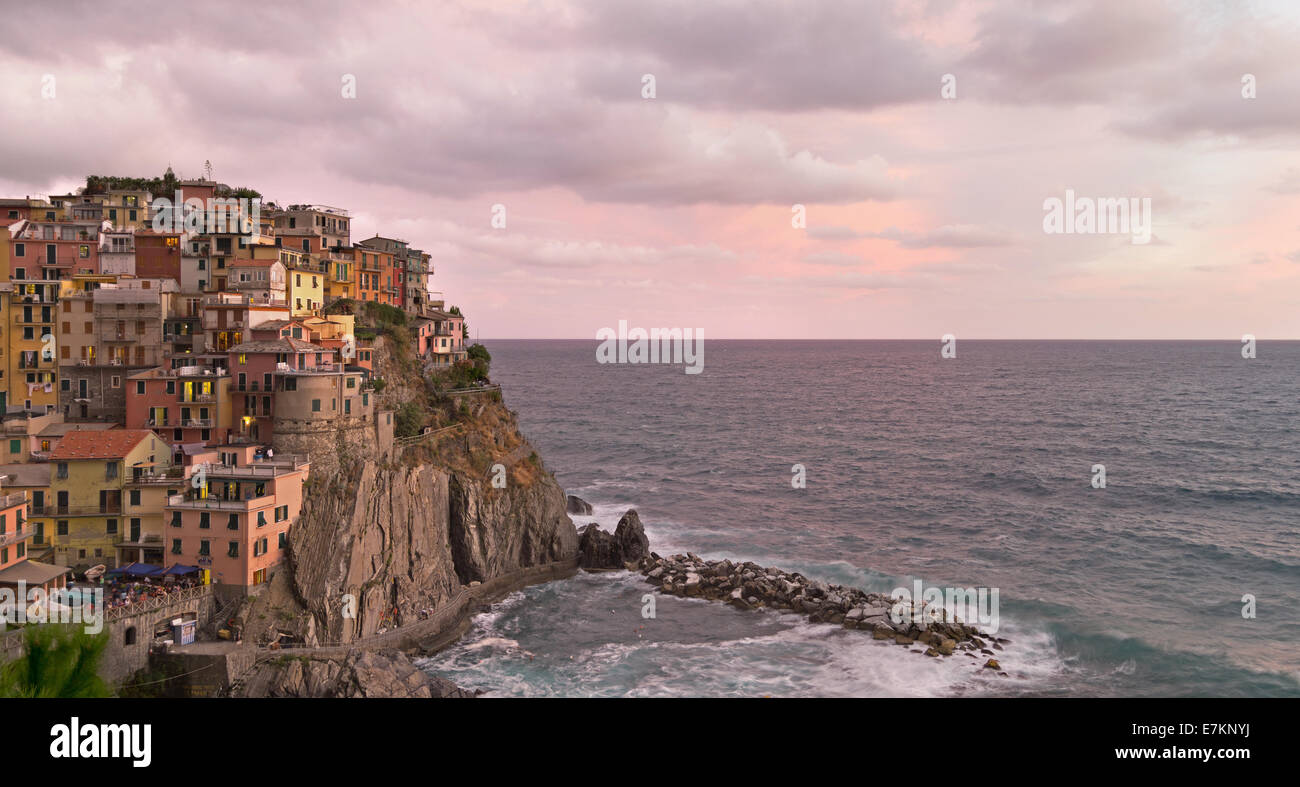 Italy, Liguria, Cinque Terre, Manarola, Autumn, year 2013 Stock Photo ...