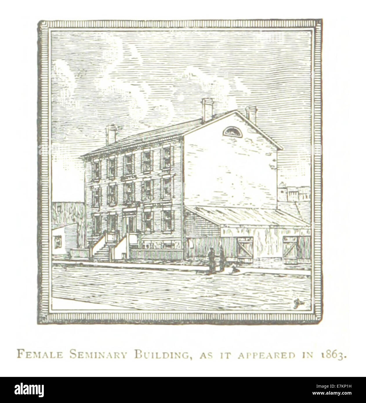 FARMER(1884) Detroit, p768 FEMALE SEMINARY BUILDING (1863 Stock Photo ...