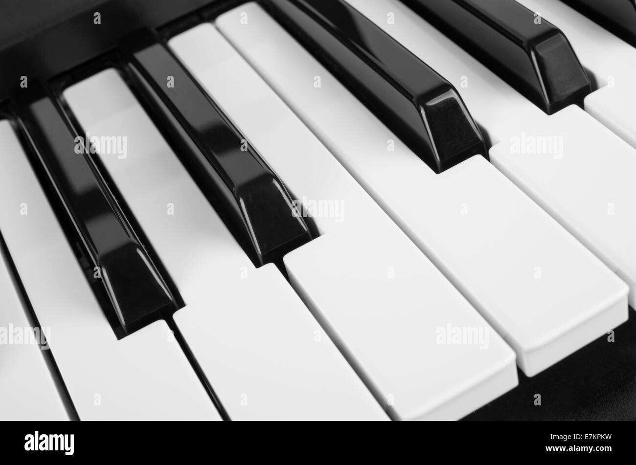 Close up view of piano keys Stock Photo - Alamy