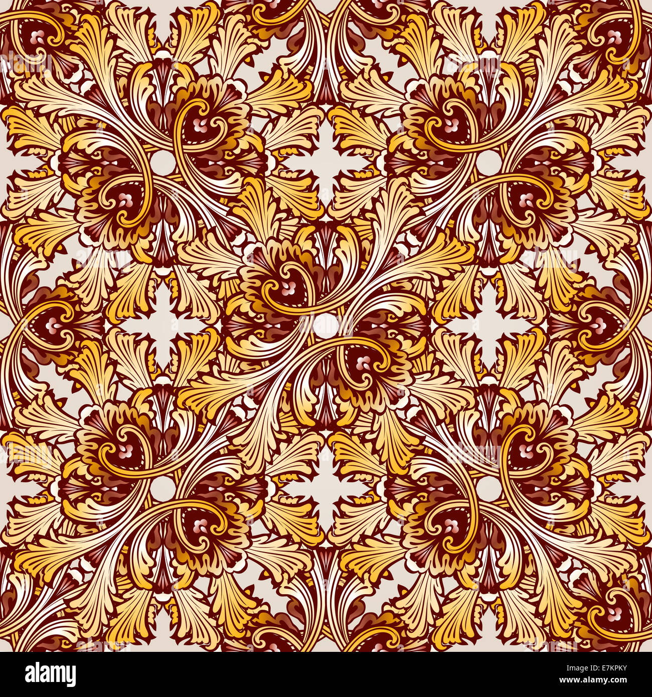 Very saturated seamless the abstract floral pattern Stock Photo - Alamy
