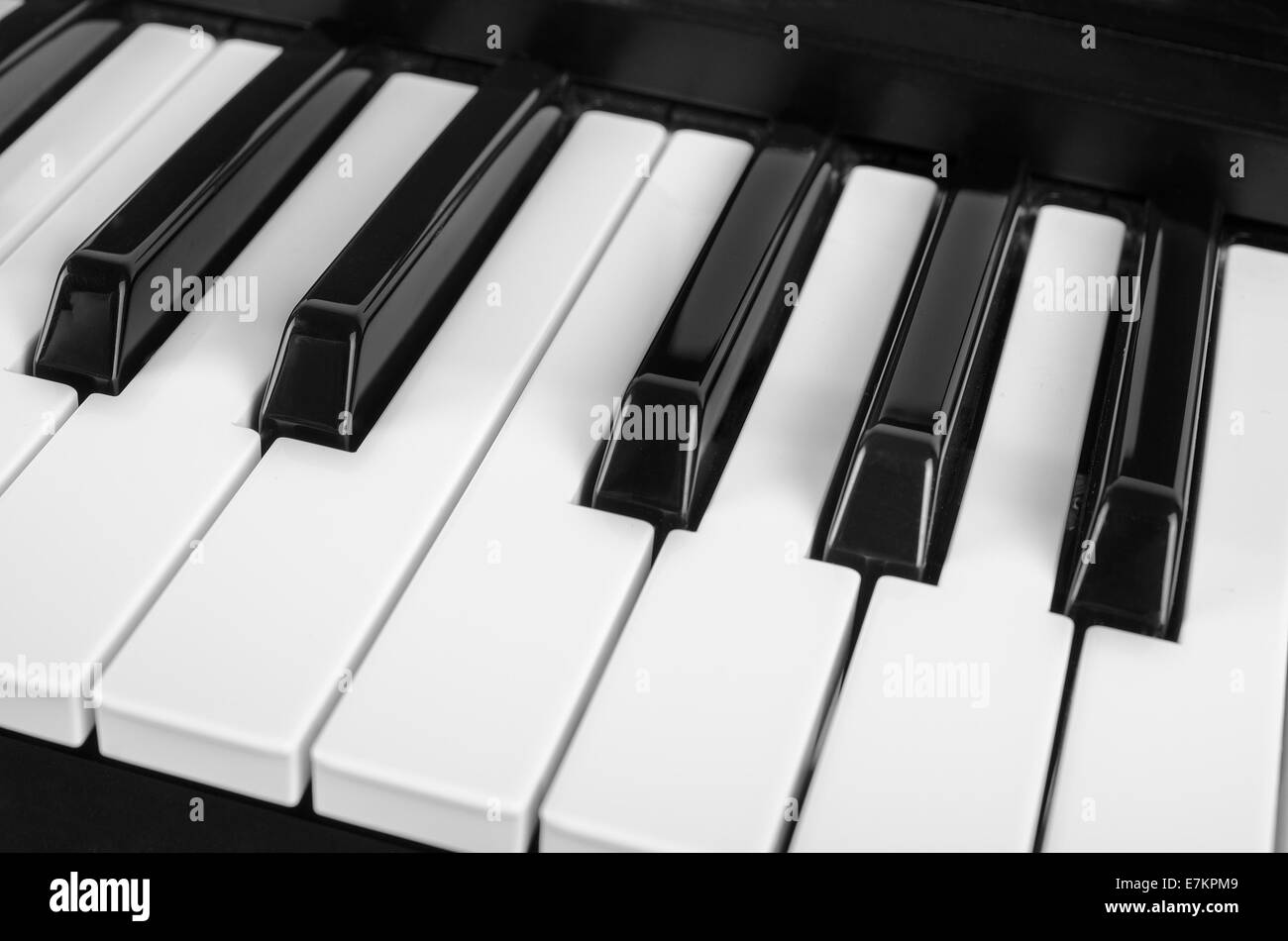 Close up view of piano keys Stock Photo - Alamy