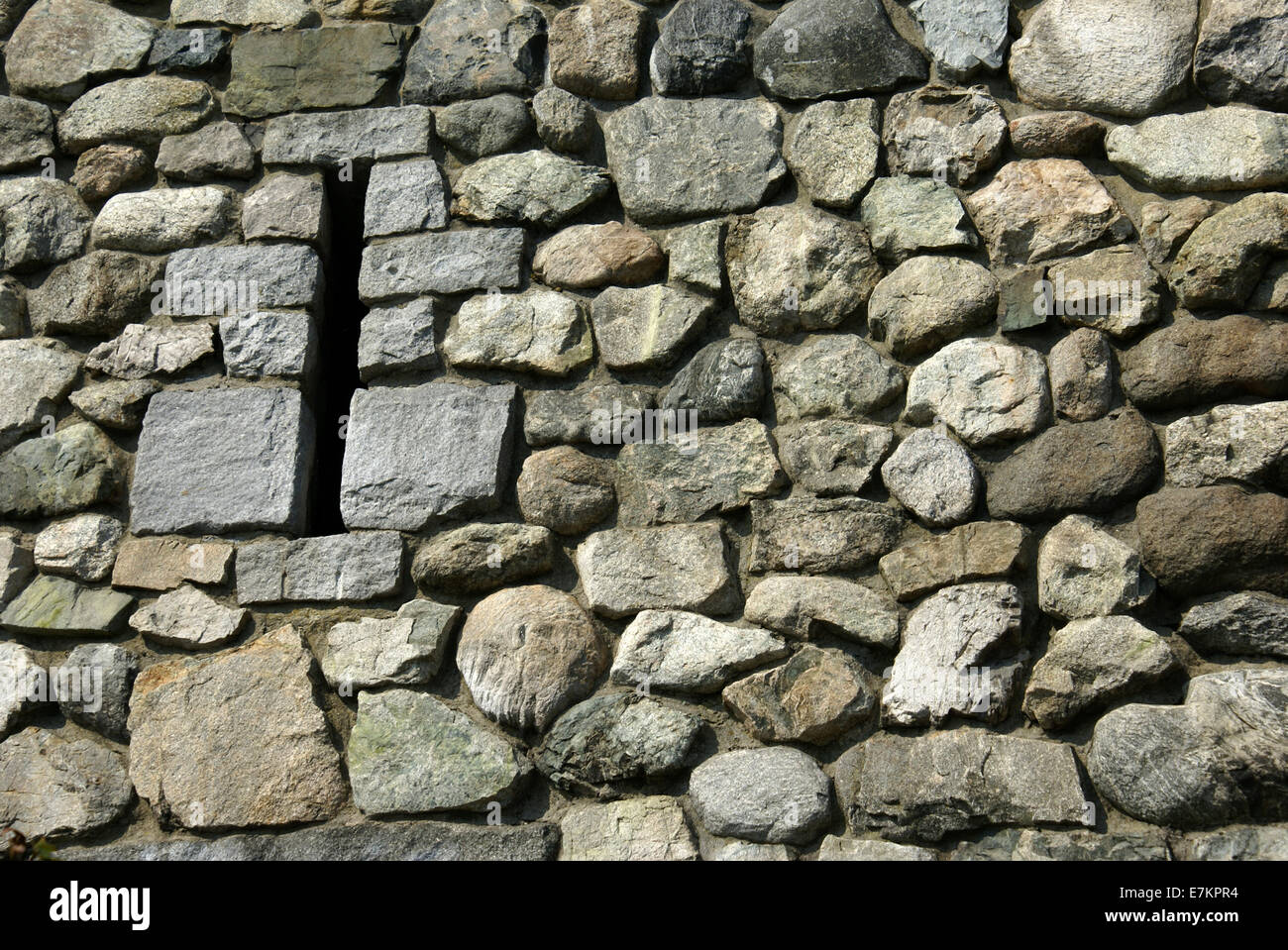 stone wall with portal Stock Photo - Alamy