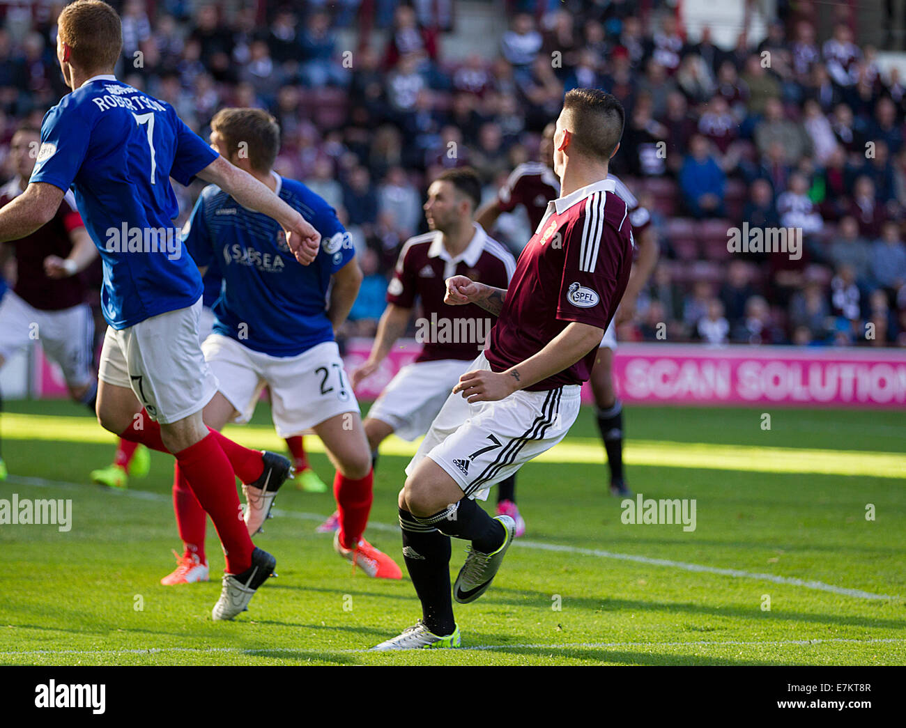 Edinburgh, Scotland. 20th Sep, 2014. Scottish Championship. Hearts ...