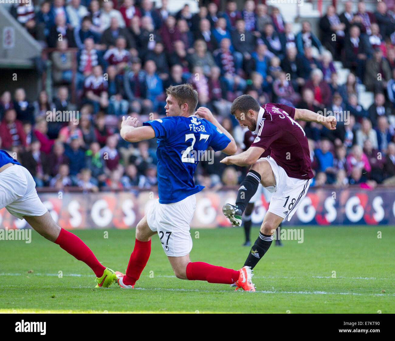 Edinburgh, Scotland. 20th Sep, 2014. Scottish Championship. Hearts Dale ...