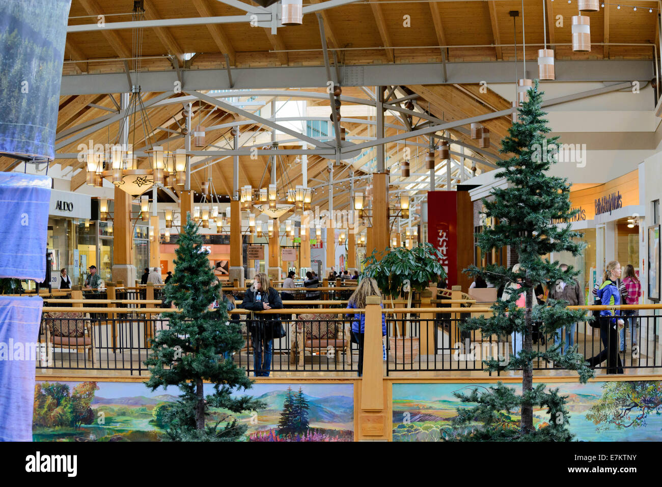 shoppers at an indoor mall Stock Photo - Alamy