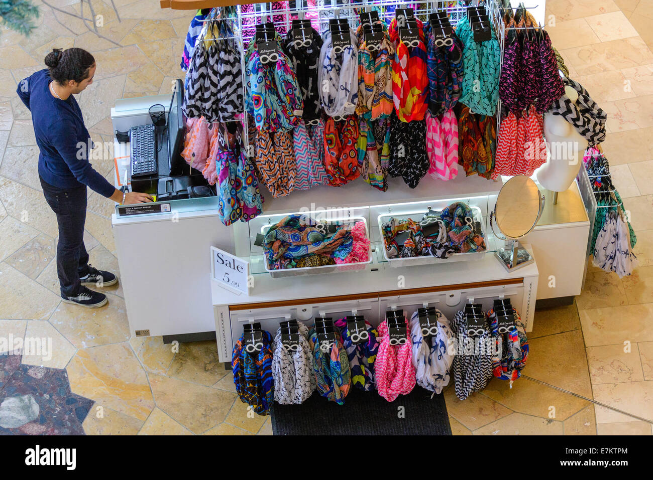 shoppers at an indoor mall Stock Photo - Alamy