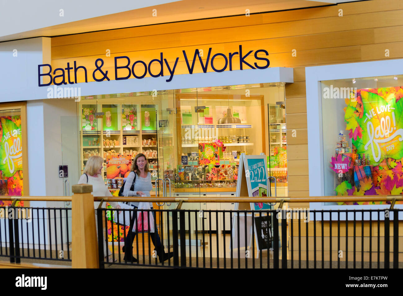 shoppers at an indoor mall Stock Photo - Alamy